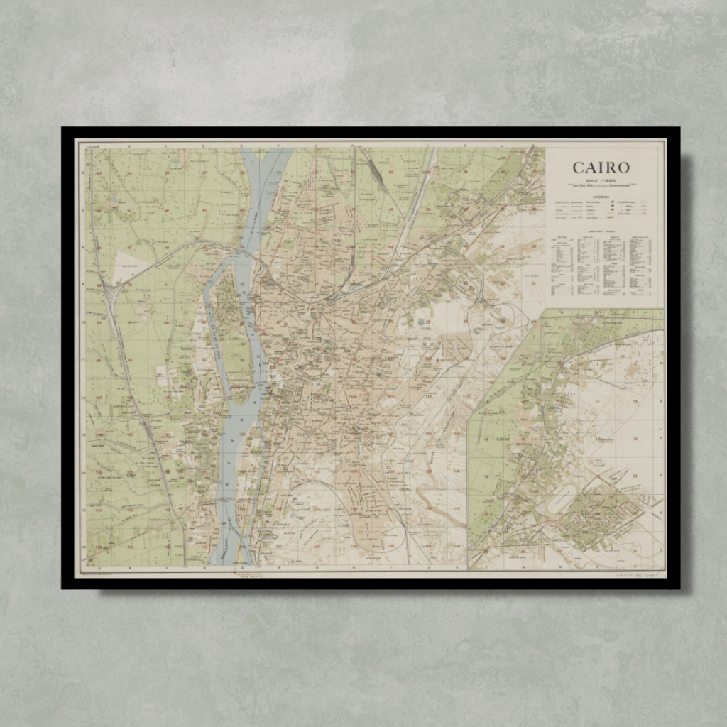Guide Plan of Cairo 1949 - Kharita