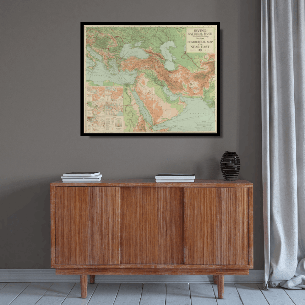Commercial Map of the Near East 1921 – Kharita