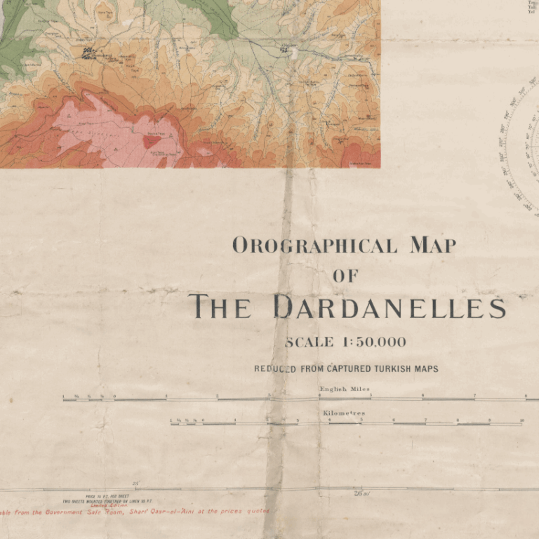 Orographic map of the Dardanelles 1915 – Kharita